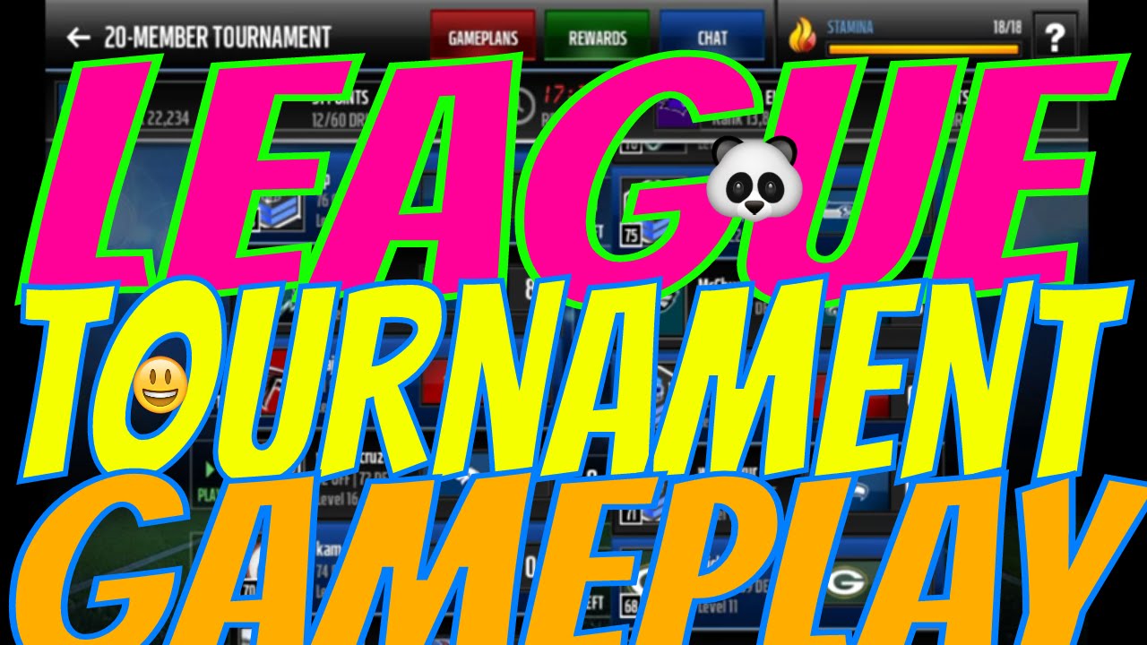 league tournament gameplay part 2|madden nfl mobile 17 - YouTube