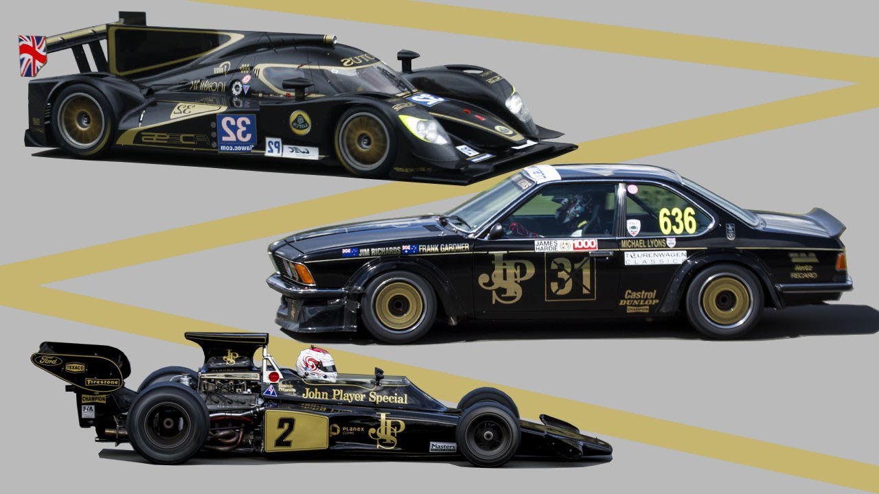 BLACK & GOLD RACECARS | JPS Lotus, BMW, Lola, Zonda, Wolf, Lamera ...