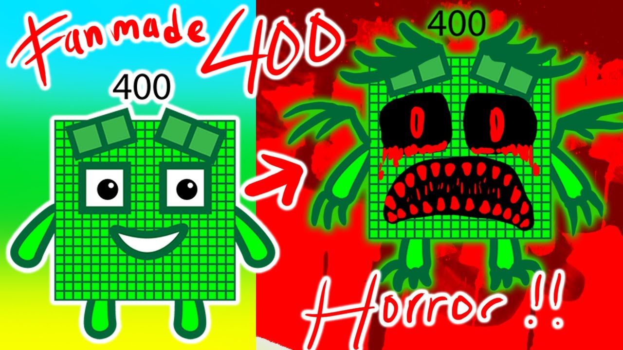 Numberblocks Band BIG Number 400 as Horror Version - YouTube