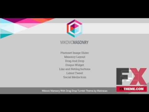 Masonry With Drag   Drop Tumblr Theme by Pacey Devan
