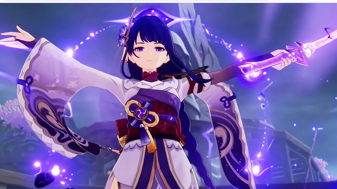 Genshin Impact - Baal Raiden Shogun Boss Fight Vs Lumine (End of Archon ...