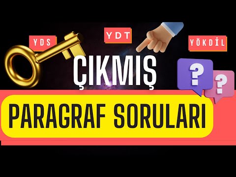 Çıkmış Paragraf Soruları 😉✨YDS*YÖKDİL*YDT + Bonus