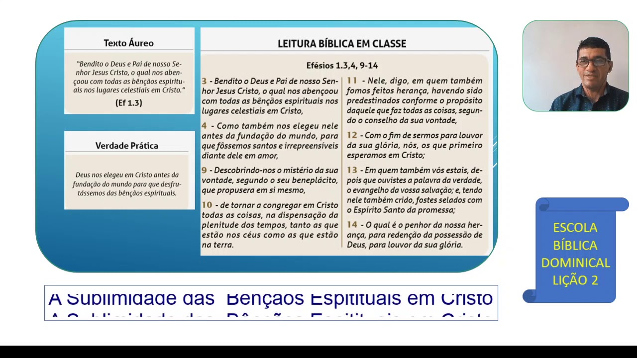 A SUBLIMIDADE DAS BÊNÇÃOS ESPIRITUAIS EM CRISTO - YouTube