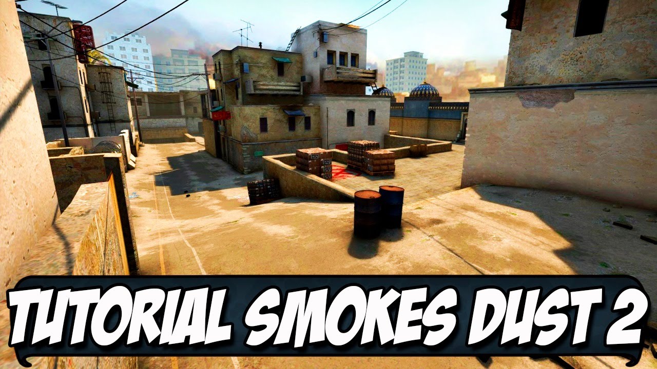 CS:GO - TUTORIAL DE SMOKES NA DUST 2 - YouTube