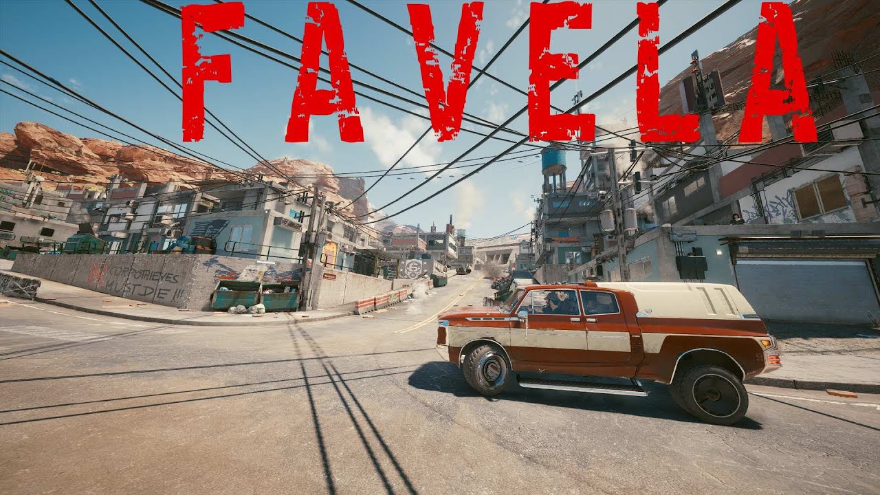 Cyberpunk 2077 - EXPLORANDO FAVELA (Splitting ghetto) - YouTube