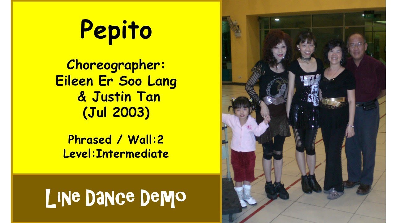 (Line Dance) Pepito - Eileen Er Soo Lang & Justin Tan - YouTube