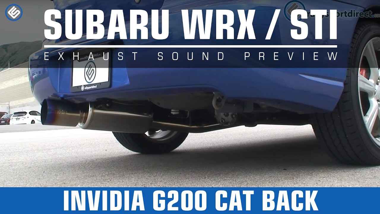 Invidia G200 Subaru 02-07 WRX / STi Exhaust Sound Clip - YouTube