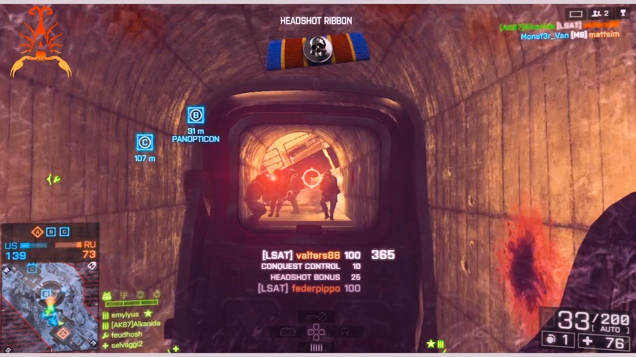 BF4 LMG Multikill Fail - YouTube