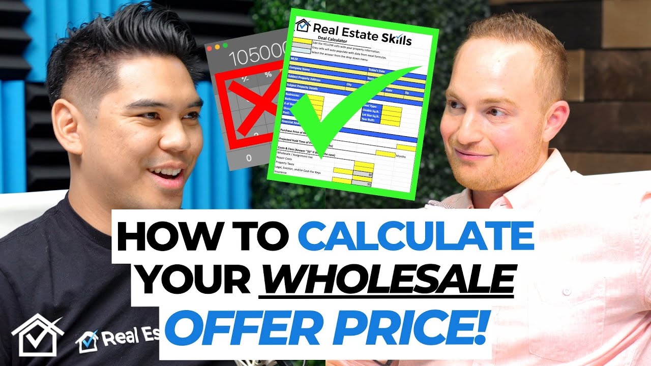 How To Calculate Your Wholesale Offer Price (FREE CALCULATOR)! - YouTube