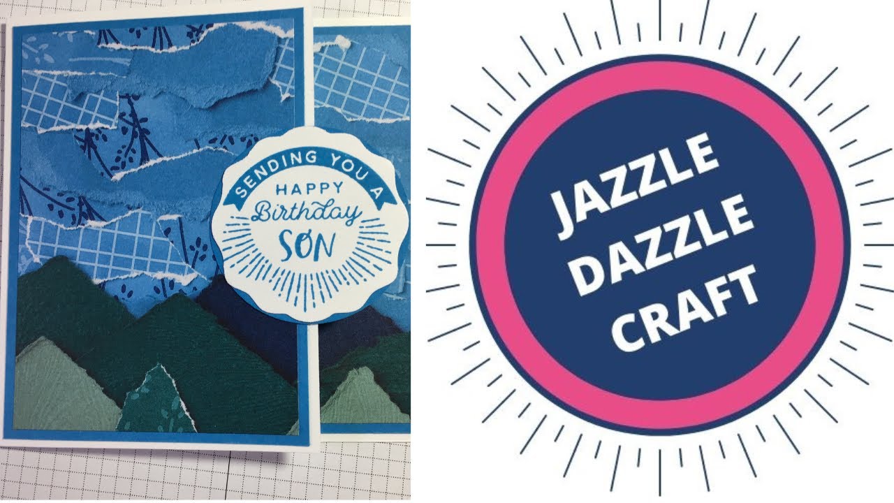 🟥 LIVE! Simple Masculine cards using Stampin’ Up! Masterfully Made Designer Series Paper - YouTube