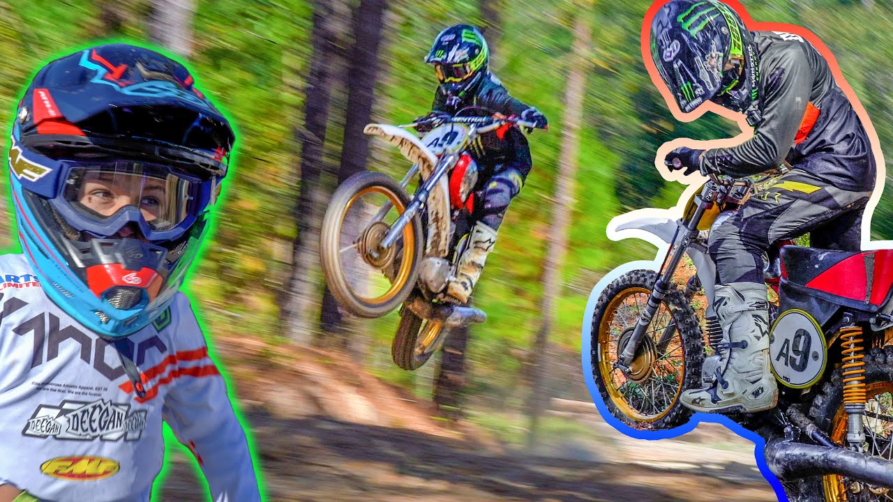 Brian Deegan Rips A Vintage 1972 CZ400 Dirt Bike! Behind Huck's Moto ...