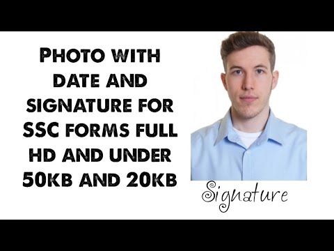 How to resize photo under 50kb and signature under 20 kb Full hd - YouTube