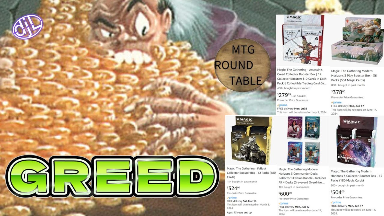 GREED - Outpricing Everyone - MTG Round Table #otc #mh3 #acr #blb - YouTube