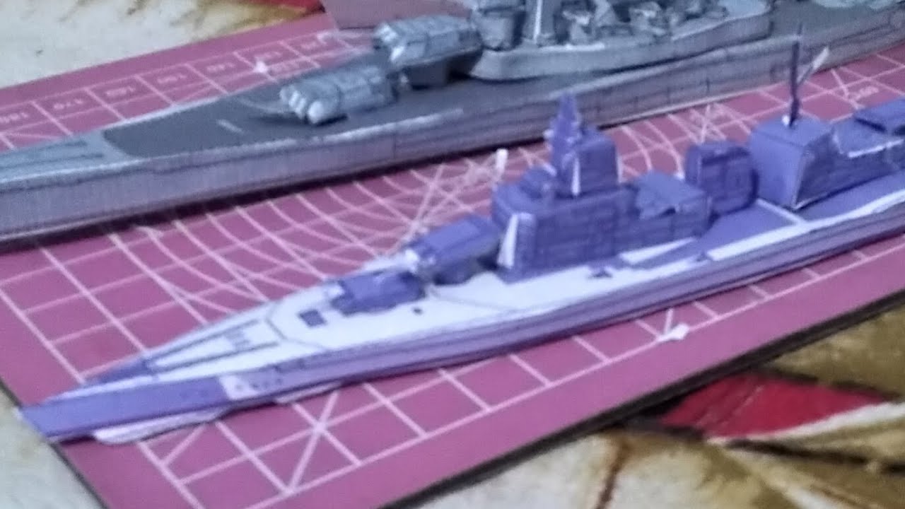 how to make papercraft Bismarck by Rainer A.flormata - YouTube