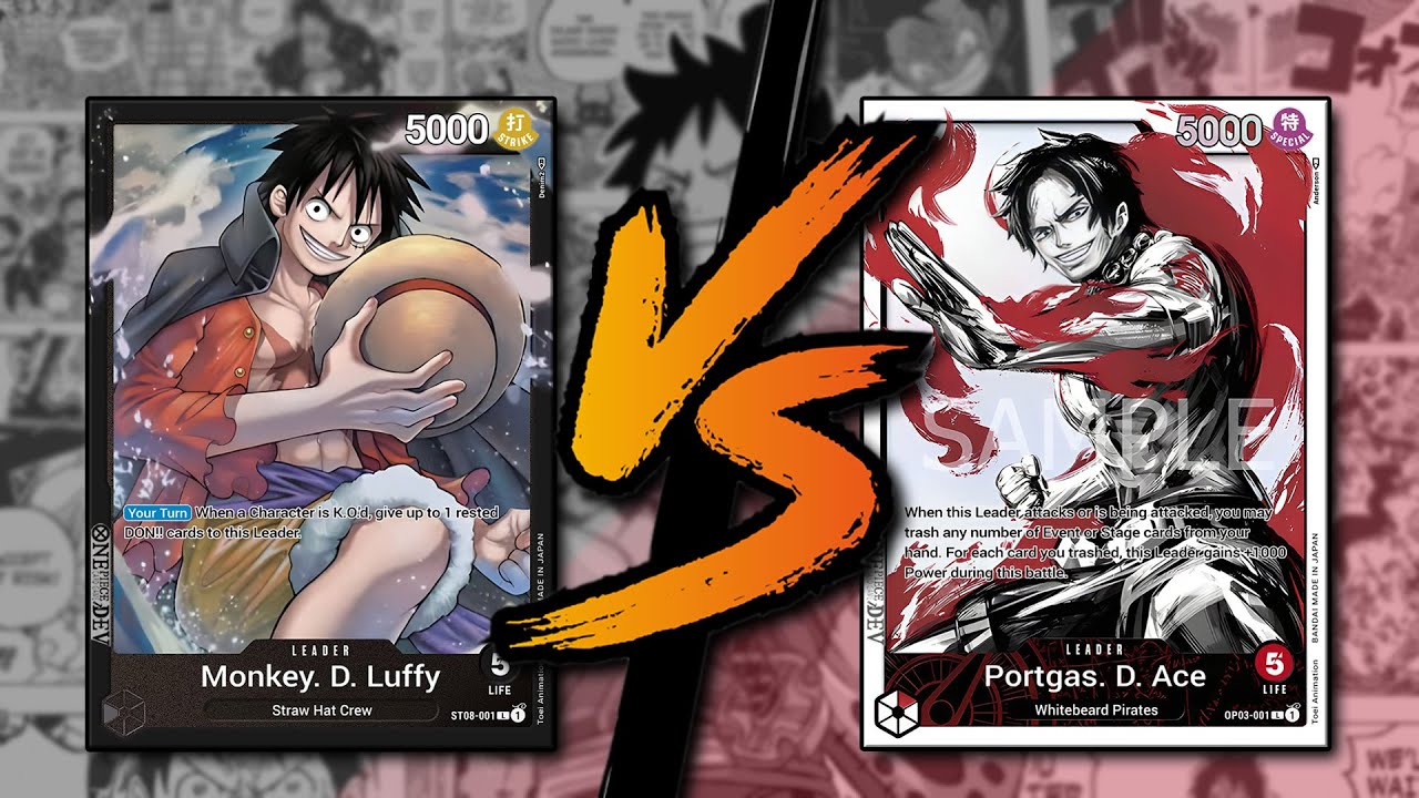 ST08 Luffy VS Ace || OP04 || Local One Piece Gameplay - YouTube
