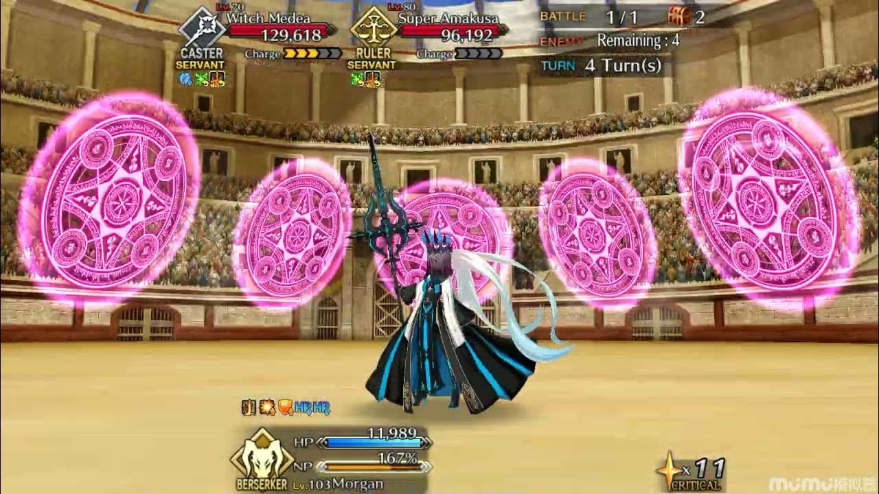FGO Grand Nero Fest 2023 Revival Grand Finale: All-Out Battle - Morgan Solo - YouTube