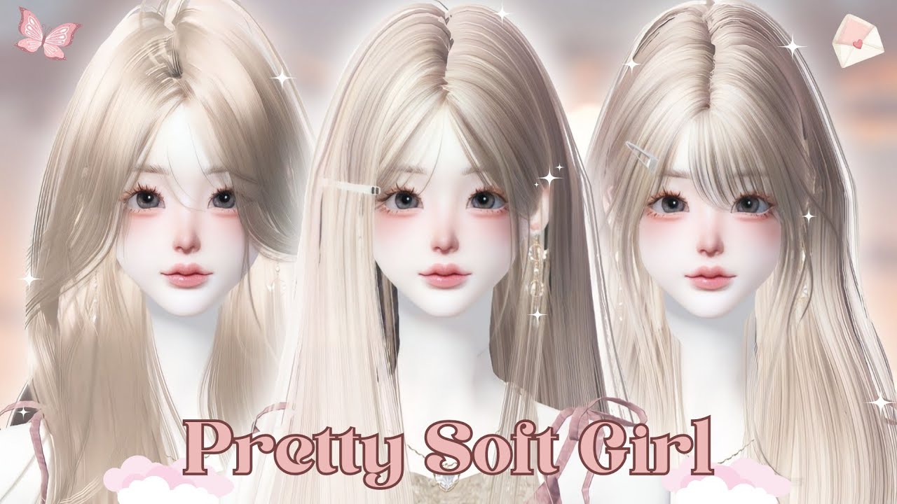 Zepeto Face Tutorial Pretty Soft Girl | Oplas Zepeto Girl | Zepeto Girl ...