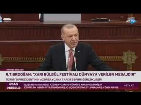 Rəcəb Tayyib Ərdoğan Milli Məclisdə şeir dedi