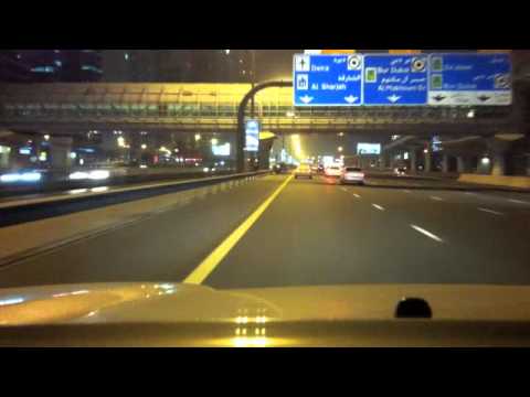 Dubai Night Drive - YouTube