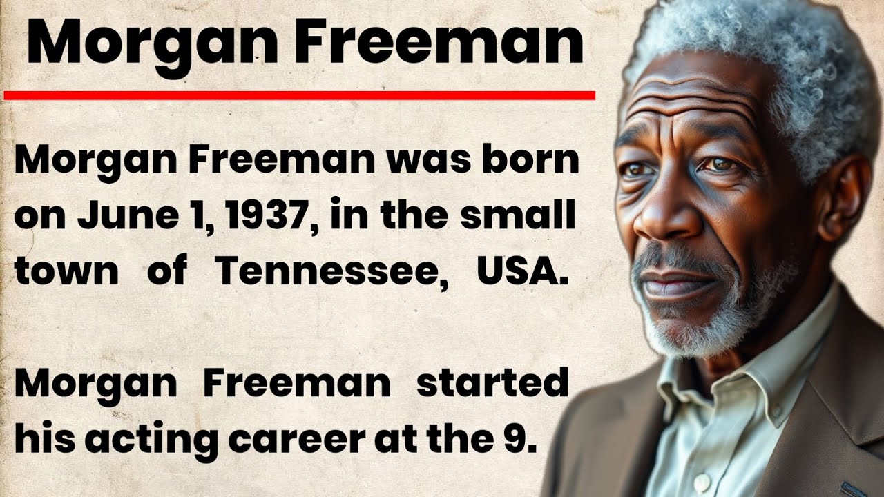 Morgan Freeman Biography | Learn English with Stories | Improve ...