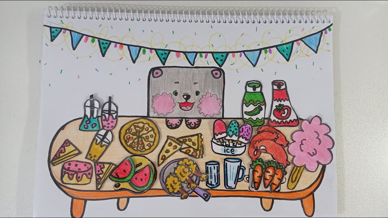 💸 paper diy 💸 Mukbang ASMR , eating ASMR paper diy 먹방 - YouTube