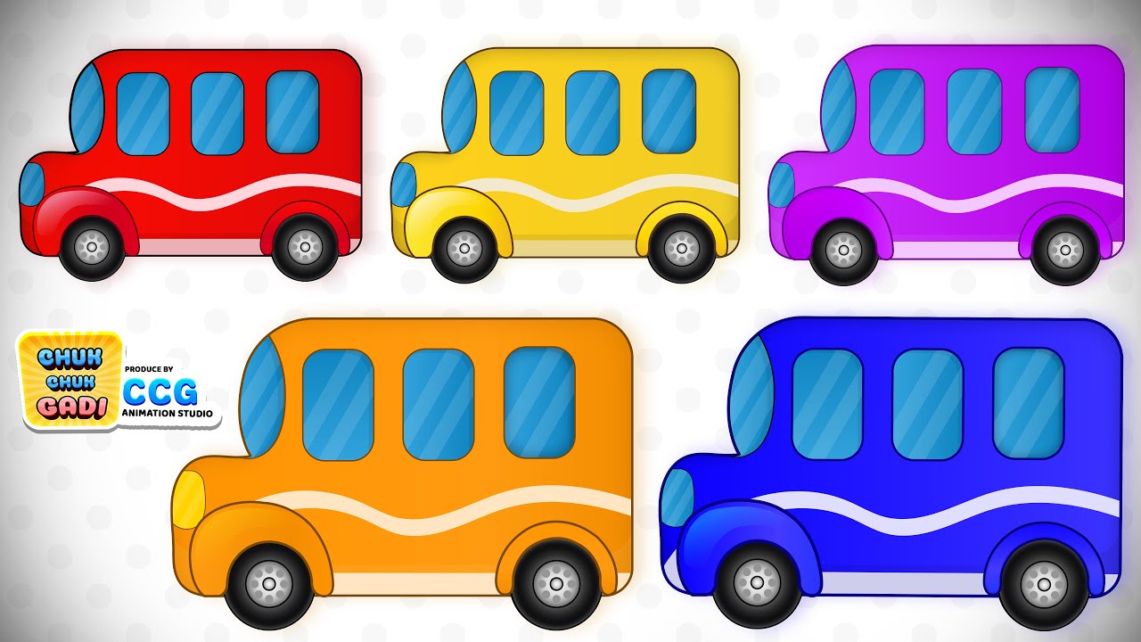 🎶 10 Little Buses 🚌 | Learn Colors 🌈 | Fun Nursery Rhyme for Toddlers 👶 ...