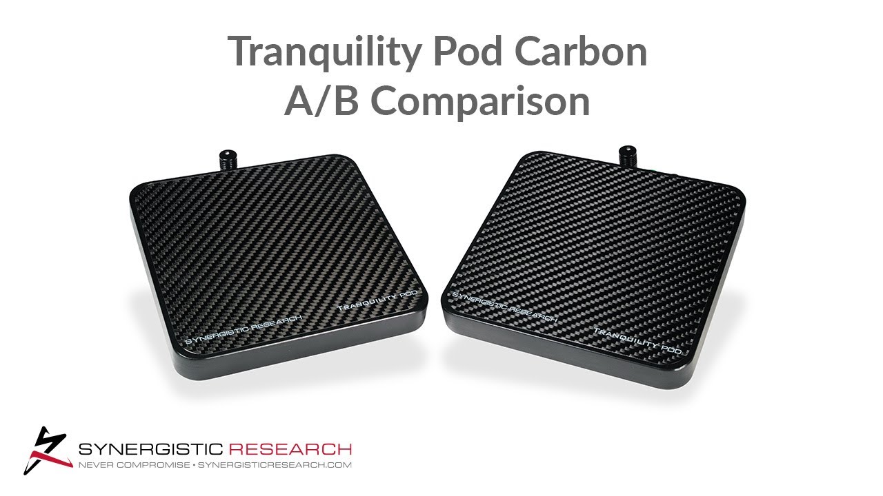 Synergistic Research Tranquility Pod Carbon A/B Comparison - YouTube