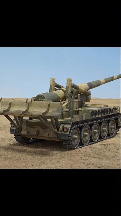 The M107 175 mm self-propelled gun (USA) - YouTube