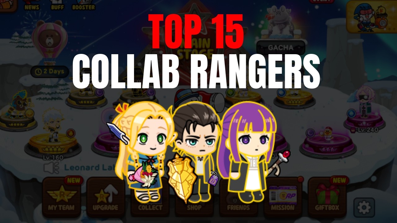 Line Rangers: Top 15 Strongest Collab Rangers - YouTube