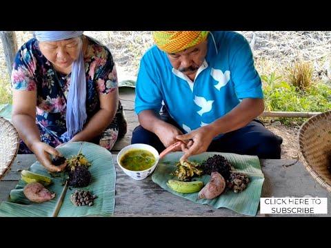 Cooking in Villagestyle | Cooking Black Sticky Rice, Spicy Chicken ...