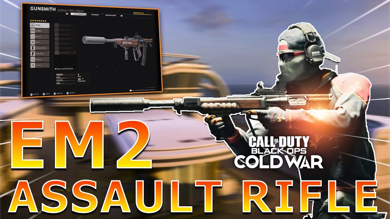 *New BEST Assault Rifle (EM2) (PS5) Gameplay - Call Of Duty Black Ops ...