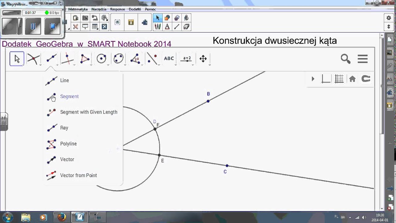 Dodatek GeoGebra w SMART Notebook 2014 - YouTube
