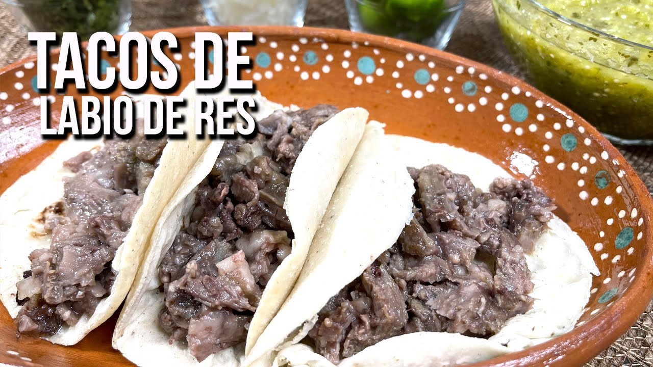 Como hacer tacos de labio de res - YouTube