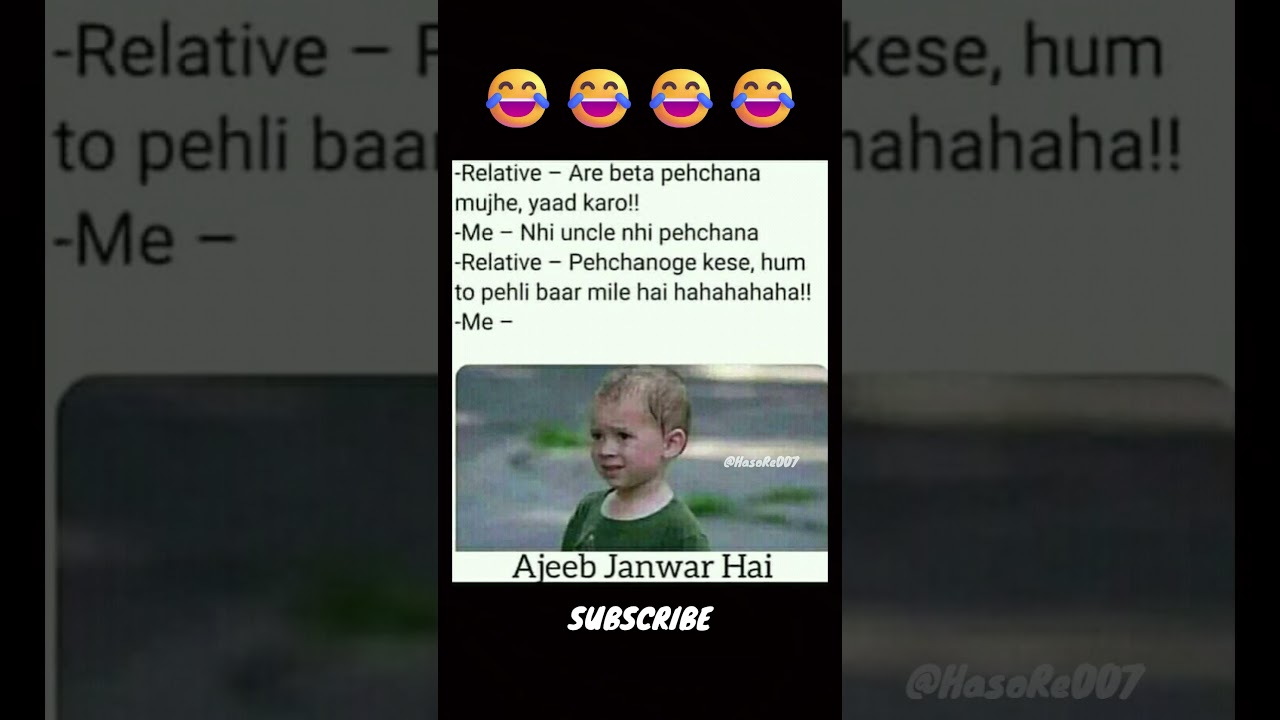 Relative Is Janwar 🤣🤣 | #shorts #memes #HasoRe Realtime YouTube Live ...