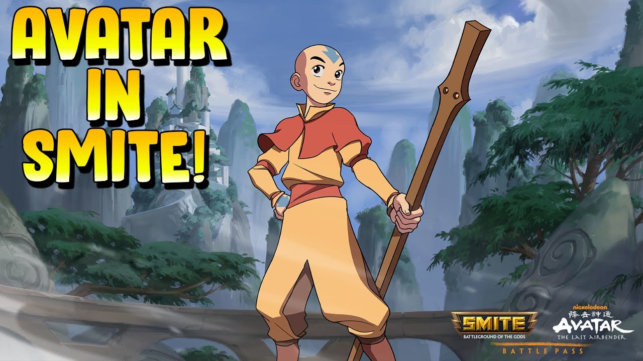 AANG FROM AVATAR THE LAST AIR BENDER IS OFFICIALLY IN SMITE! - Masters ...