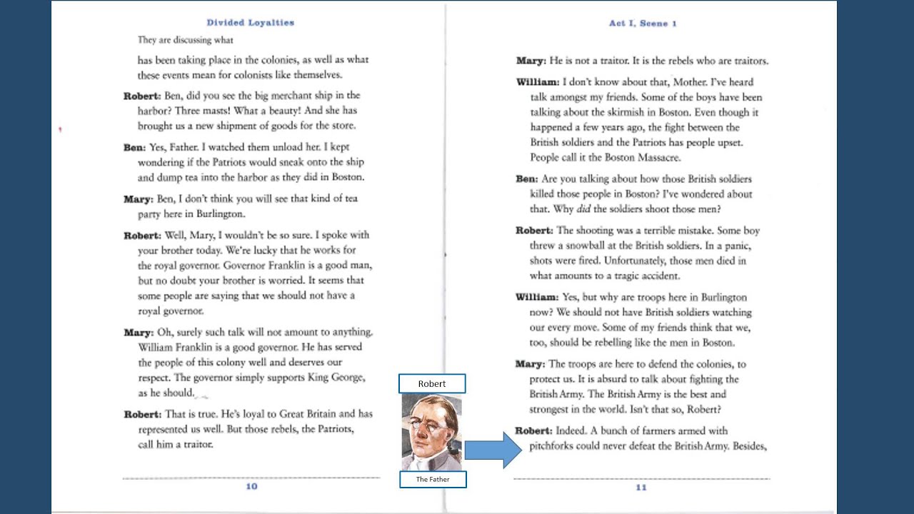 Unit 2 Divided Loyalties Act 1, Scenes 1 and 2 - YouTube