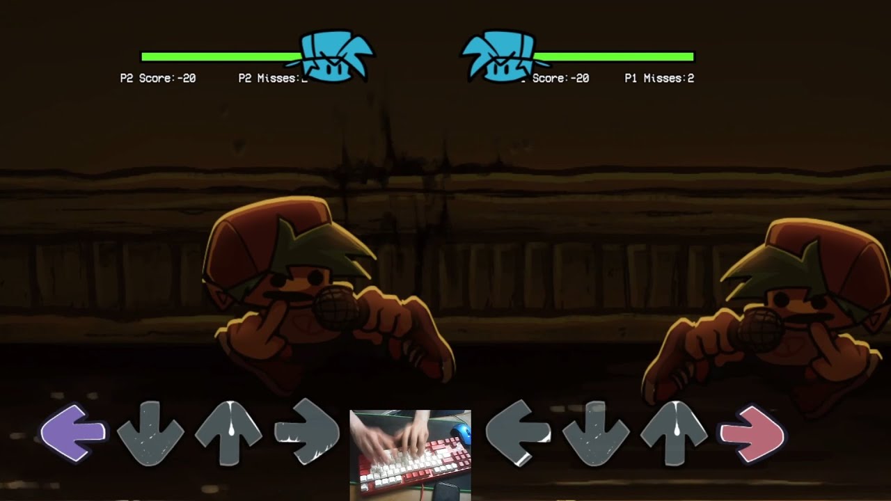 [FNF]NIGHTMARE RUN BUT PLAY BOTH SIDE and little sus... :3 - YouTube