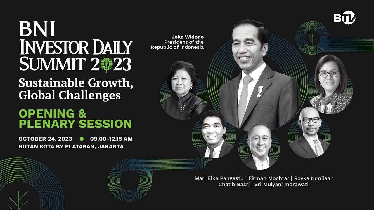 BNI Investor Daily Summit 2023 | Sustainable Growth, Global Challenges ...