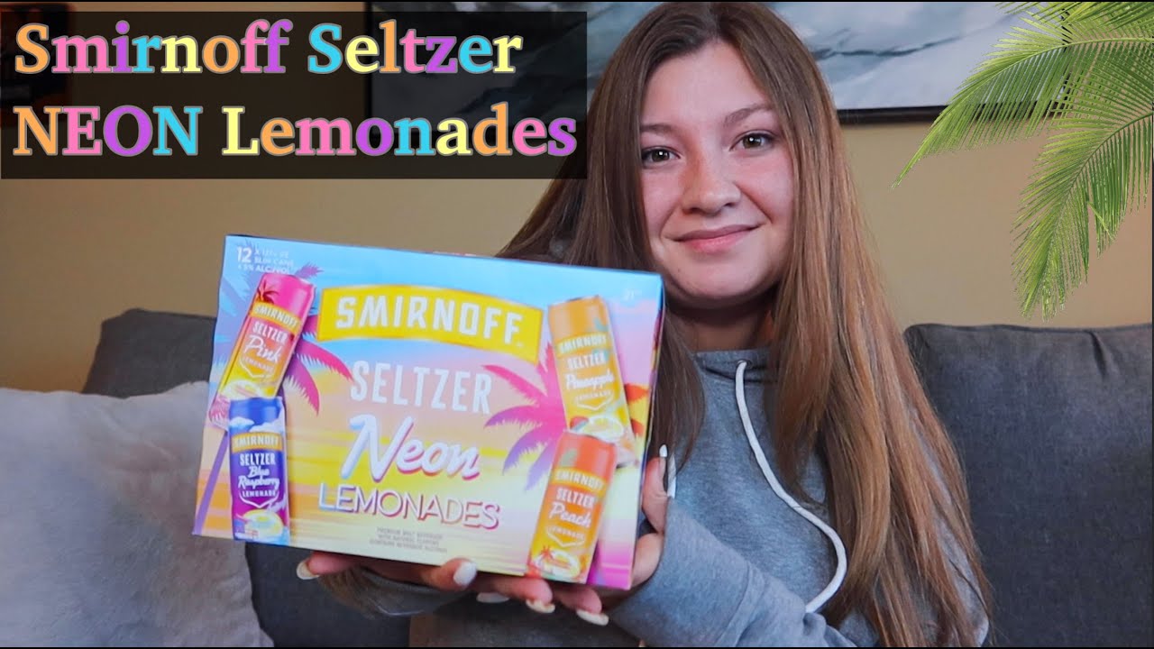 Taste Testing Smirnoff Neon Lemonades! Summer Seltzers - YouTube