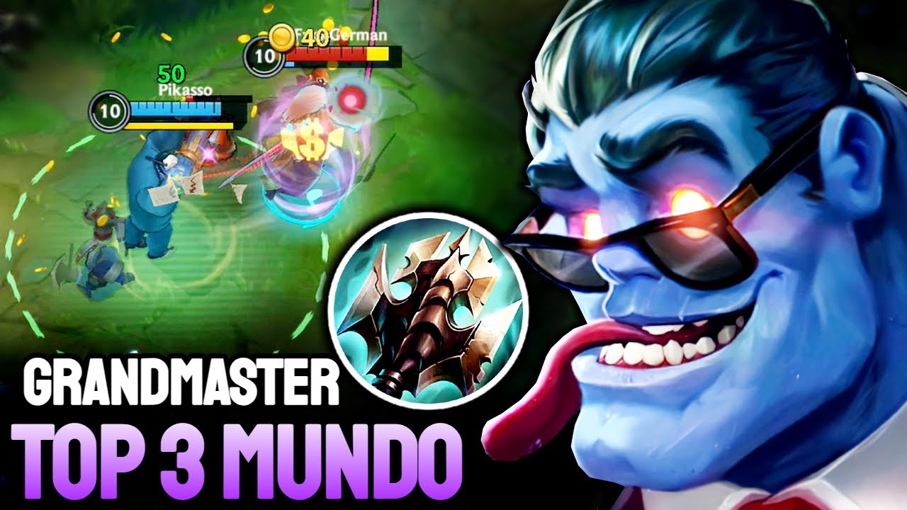 WILD RIFT DR MUNDO - TOP 3 MUNDO GAMEPLAY - GRANDMASTER RANKED - YouTube