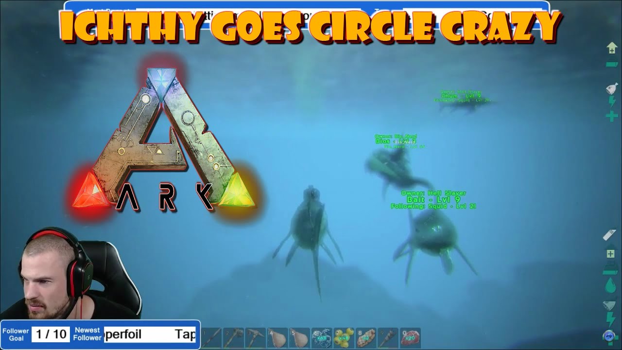 Ichthy (Dolphin) Goes Crazy! (ARK: Survival Evolved) - YouTube