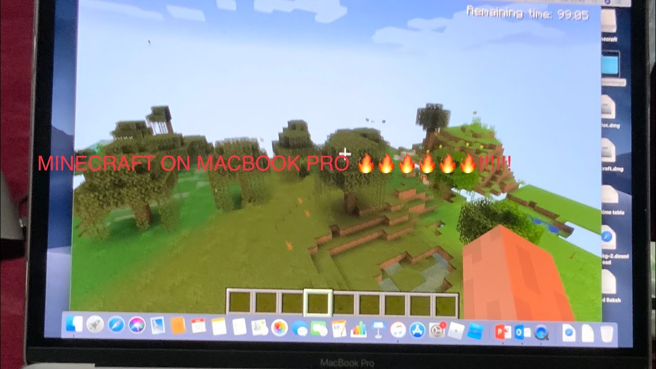 So I played minecraft on MacBook Pro - YouTube