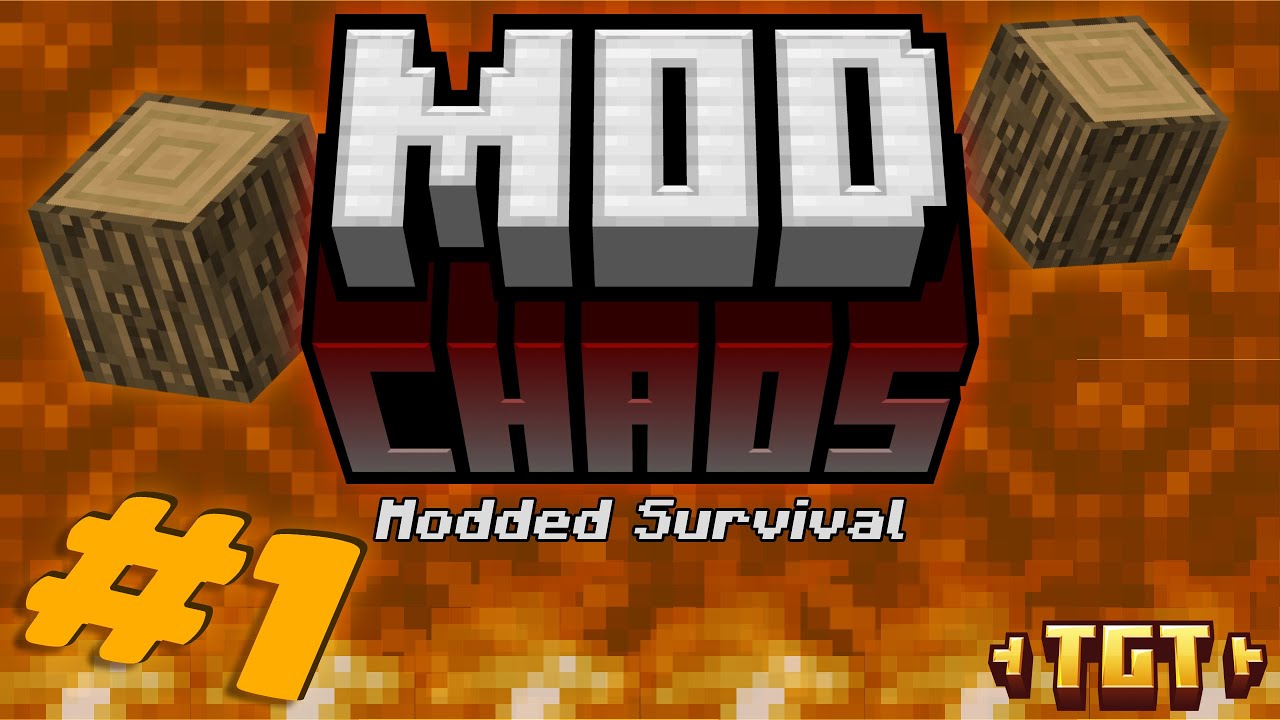 "JUST PUNCHIN' WOOD!" | Mod Chaos Modded Survival #1 | Minecraft - YouTube