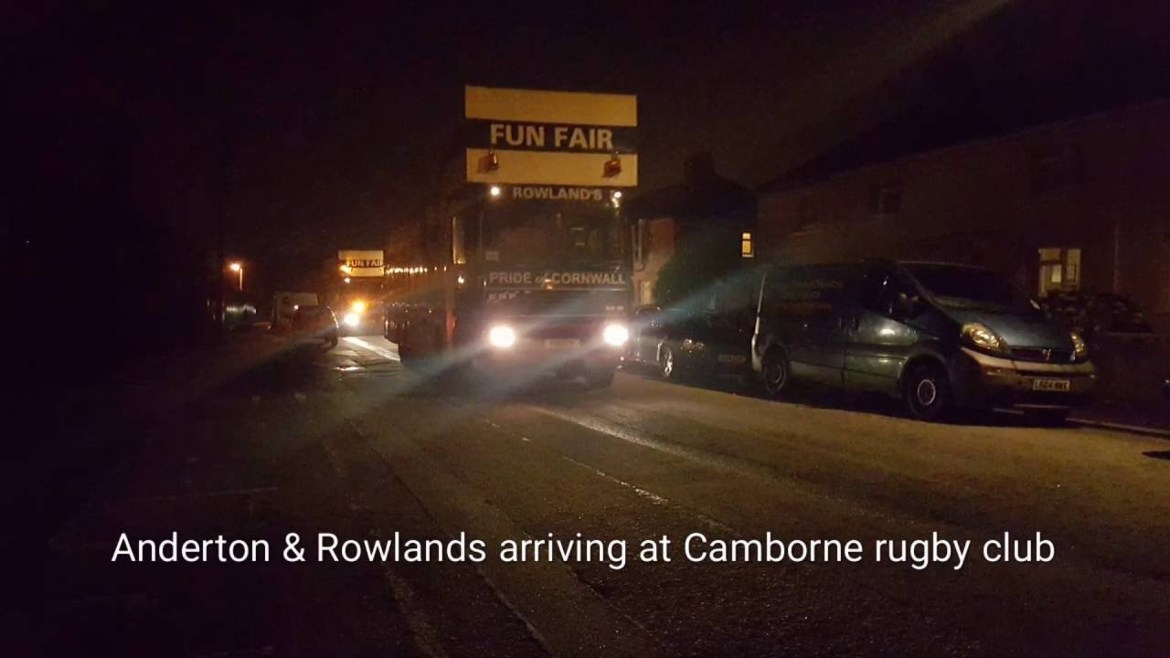 Dave Rowlands fair arriving at Camborne rugby club - YouTube