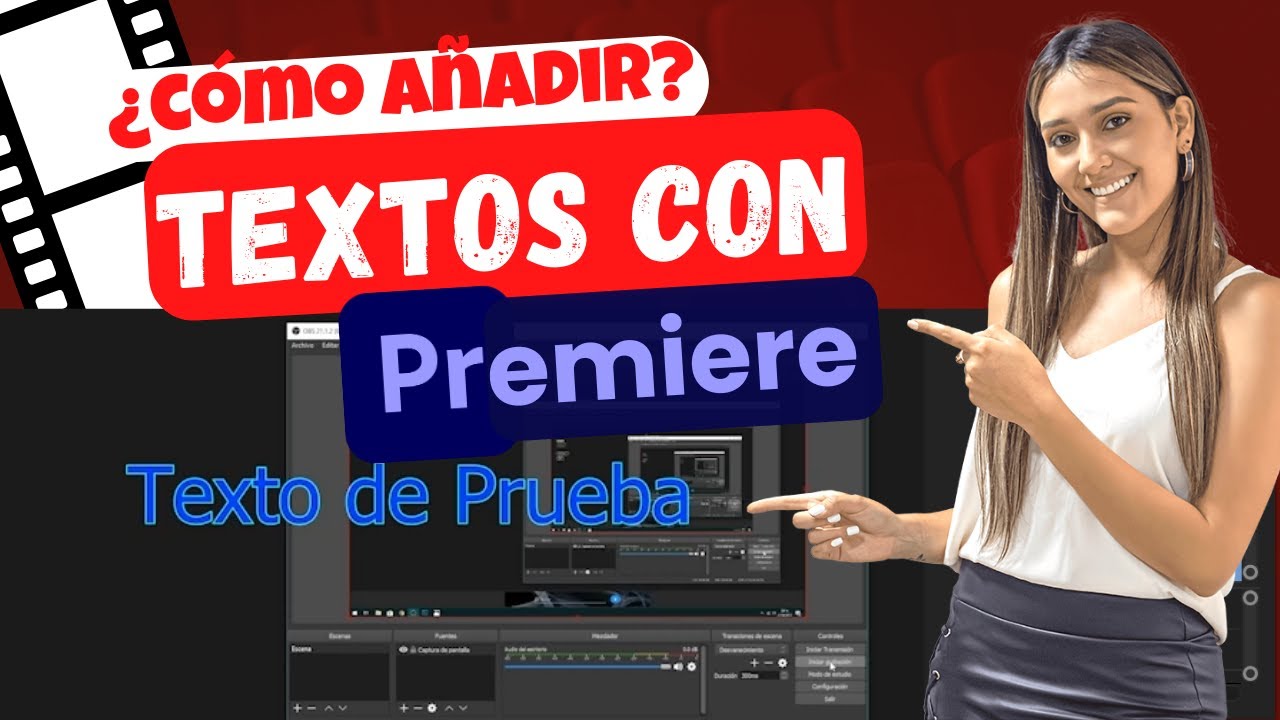 🟣 Como agregar ⓣ texto en Adobe Premiere y como animarlo (Actualizado ...