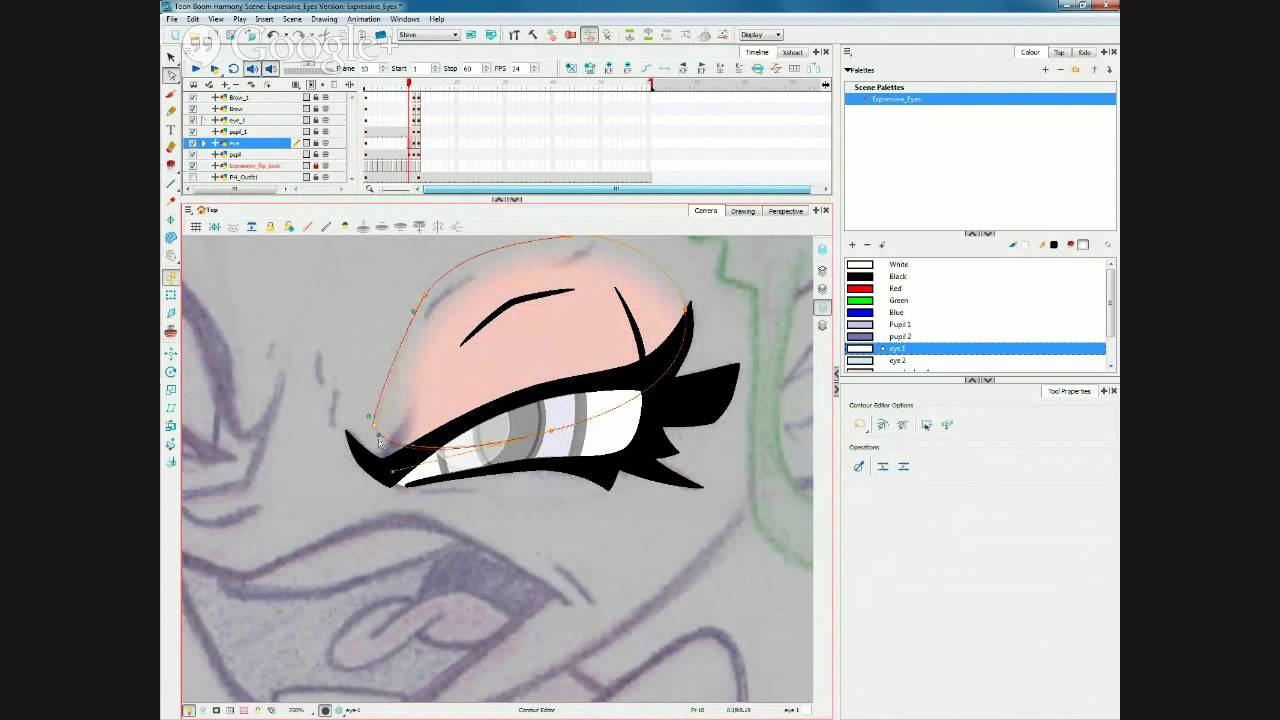 Parenthesis Humor animated eye design - YouTube