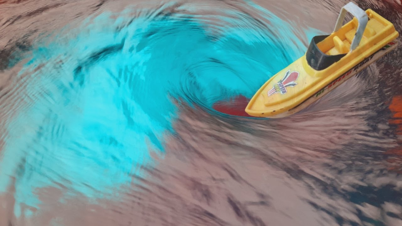 Big water whirpool with boat and spider man - YouTube