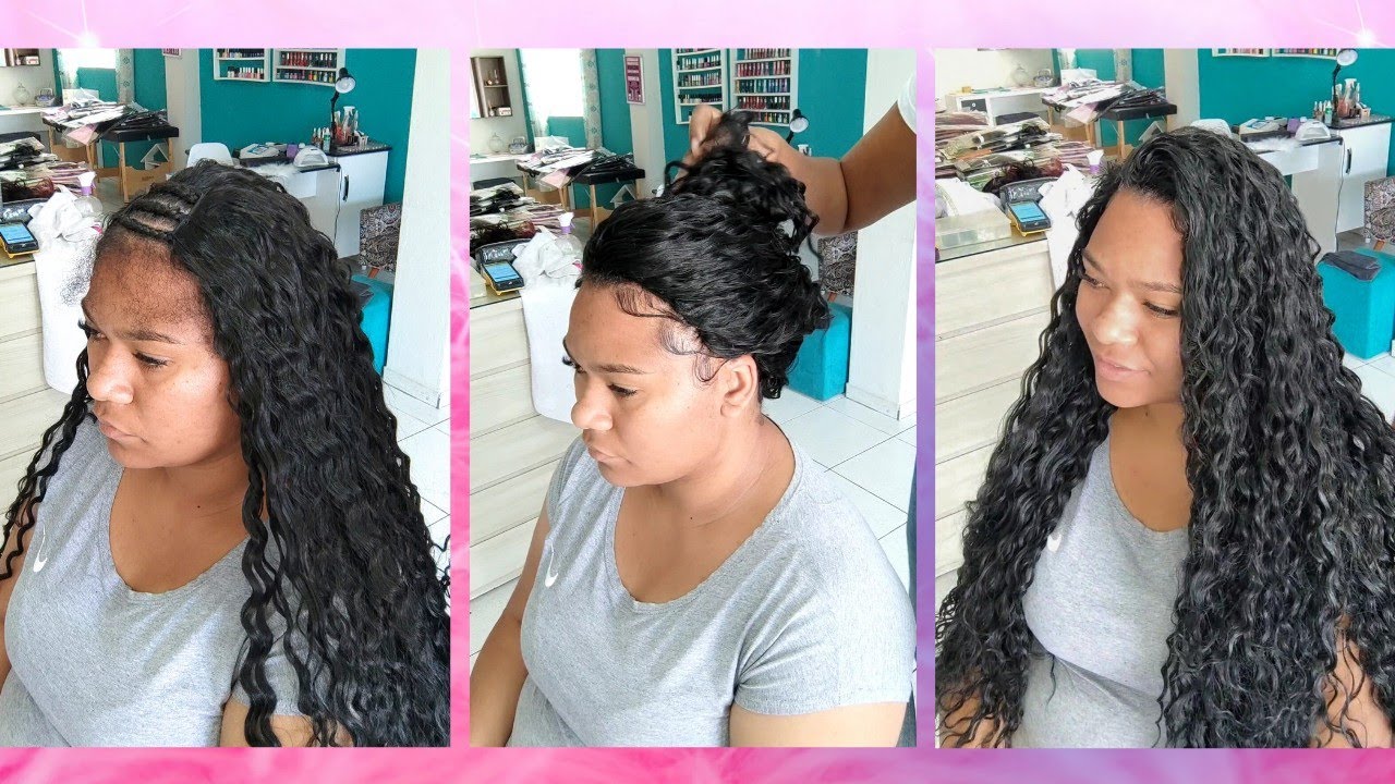 Entrelace de Cabelo Cacheado. Acabamento Baby Hair - YouTube