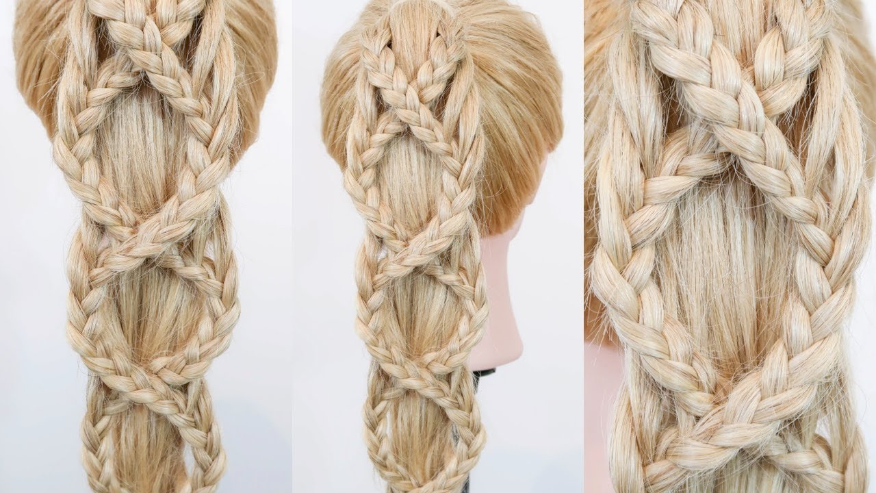 Criss-Cross Braided Ponytail - Lace Braid Hairstyles - Ponytail ...