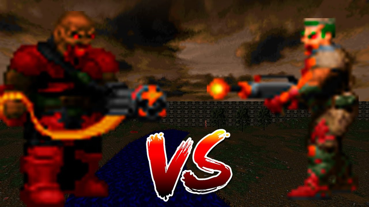 Chainguner vs Zombie Rifle - BRUTAL DOOM Monster Infighting - YouTube